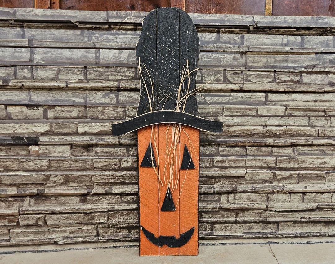 Hatted Pumpkin Decorative Sign - Etsy