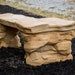 Concrete Rock Garden Bench - Etsy