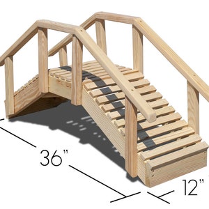 Treated Pine Decorative Mini Arched Bridge - Etsy