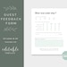 Guest Comment Feedback Form | Vacation Rental Feedback | Form for ...