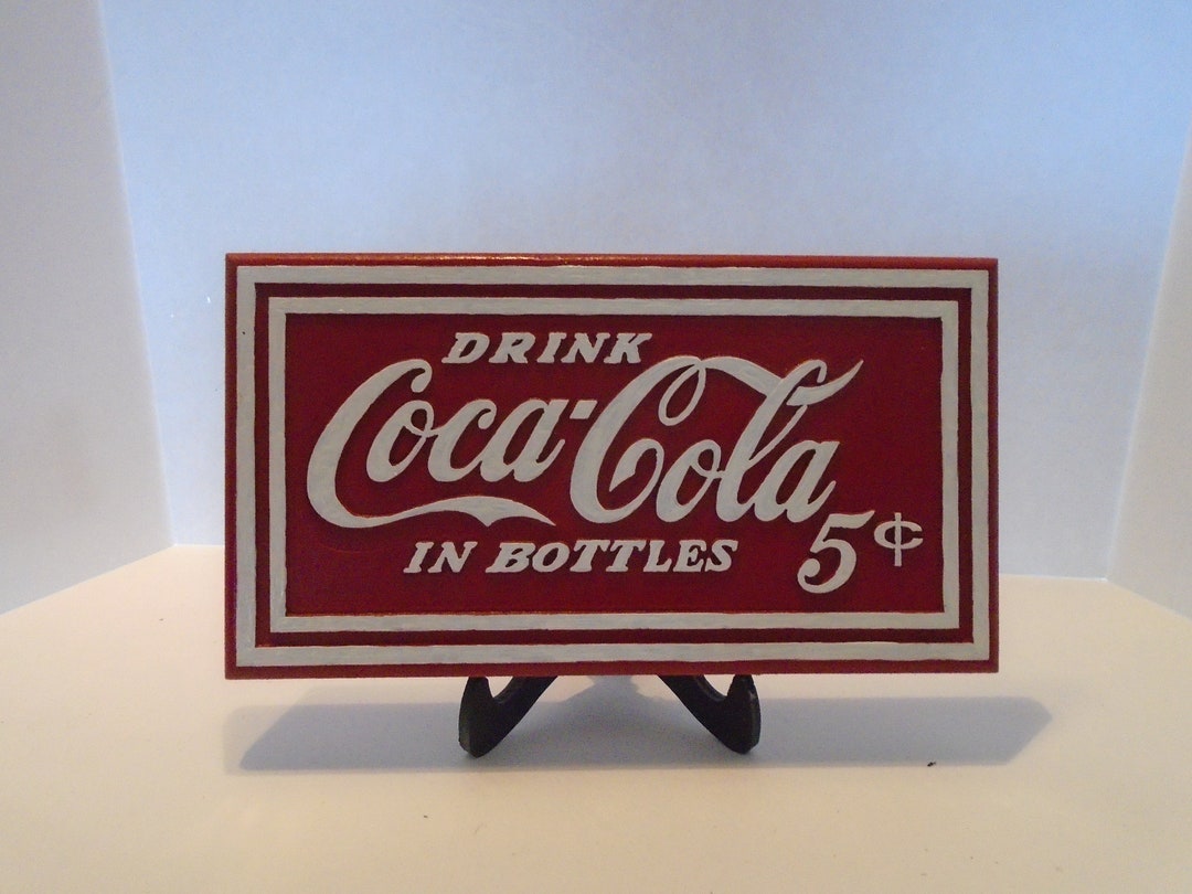 Vintage Coca Cola Sign Custom Carved Hand Painted - Etsy