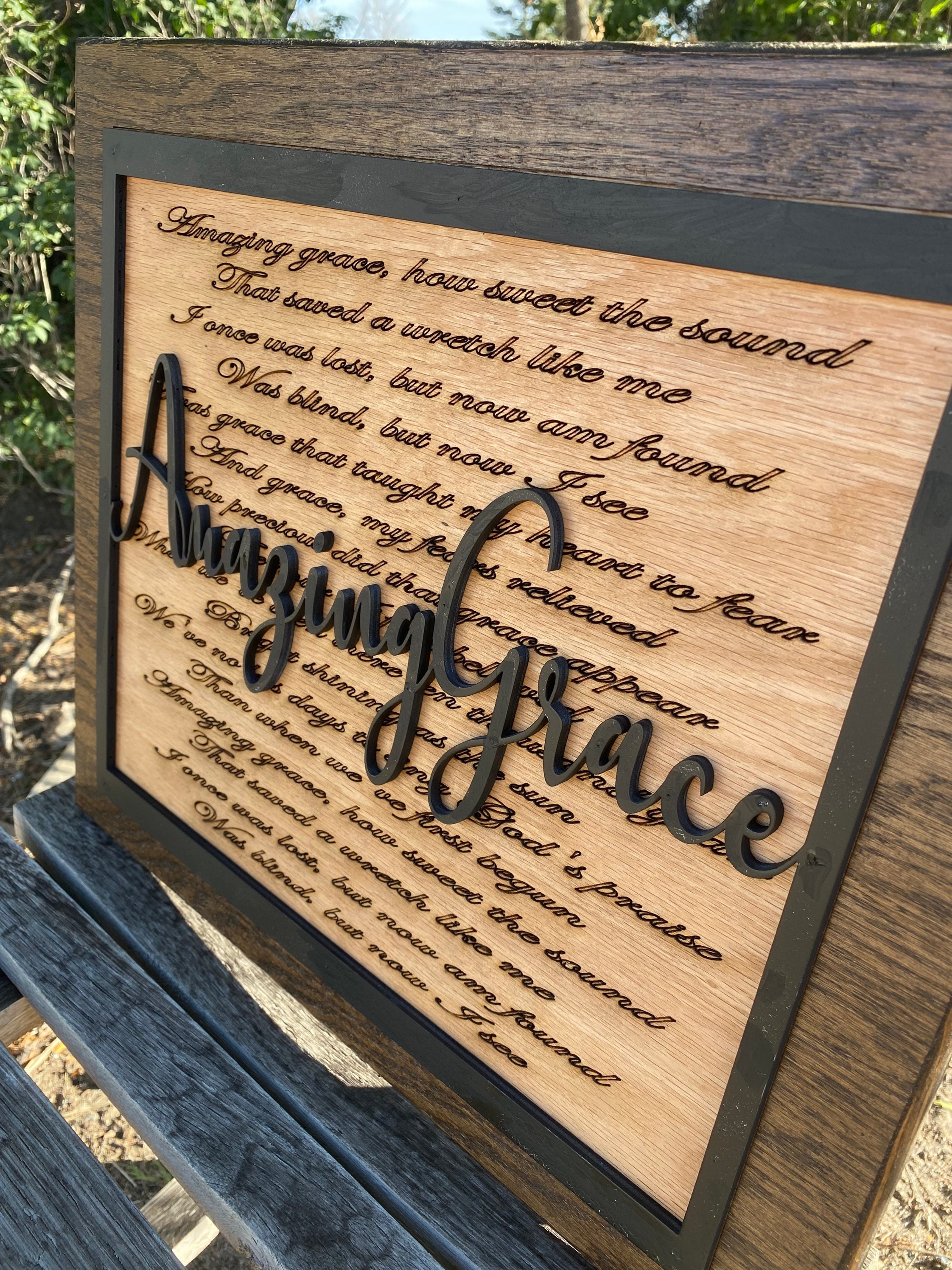 Amazing Grace Sign - Etsy