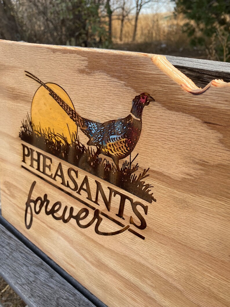 Pheasants Forever Nebraska Oak Plaque - Etsy