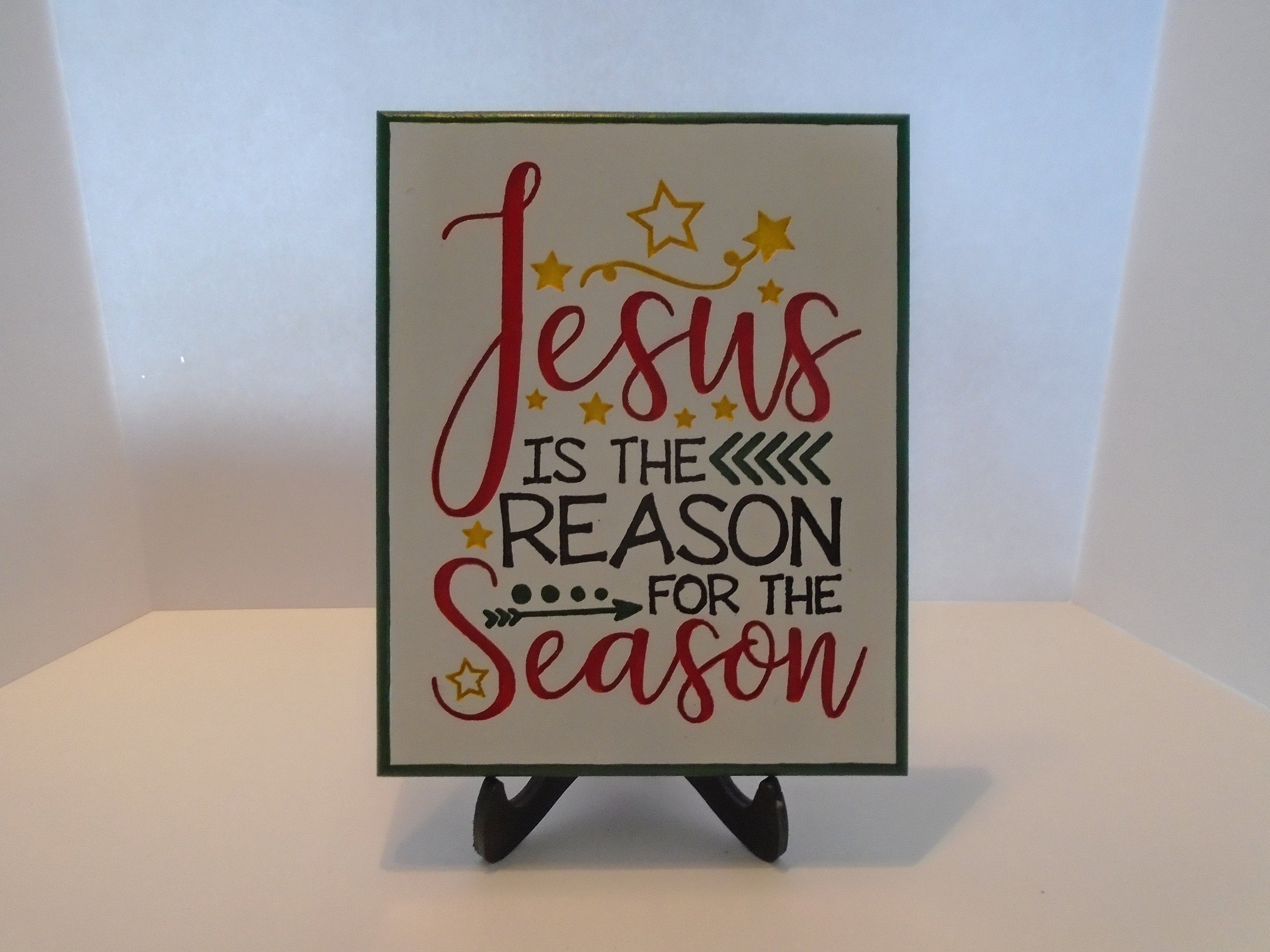 Jesus is the Reason Sign Custom Carved Hand Painted - Etsy