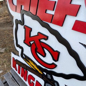 Chiefs Kingdom Tomahawk Sign - Etsy