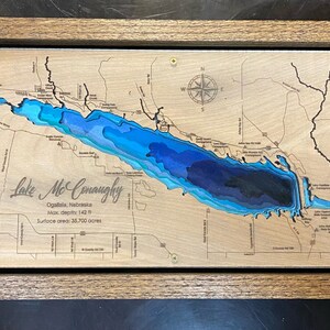 Lake Mcconaughy 3D Relief Sign - Etsy