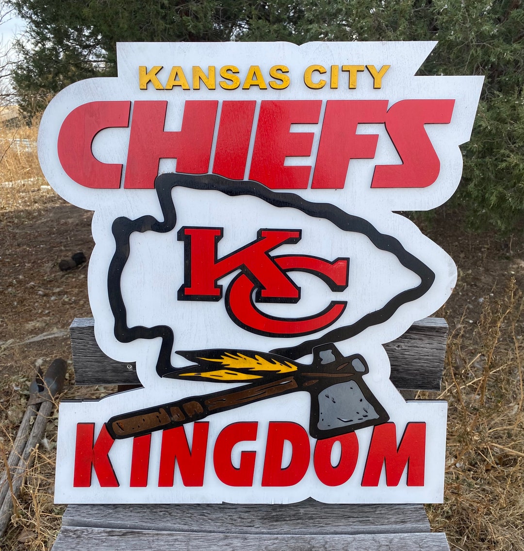 Chiefs Kingdom Tomahawk Sign - Etsy