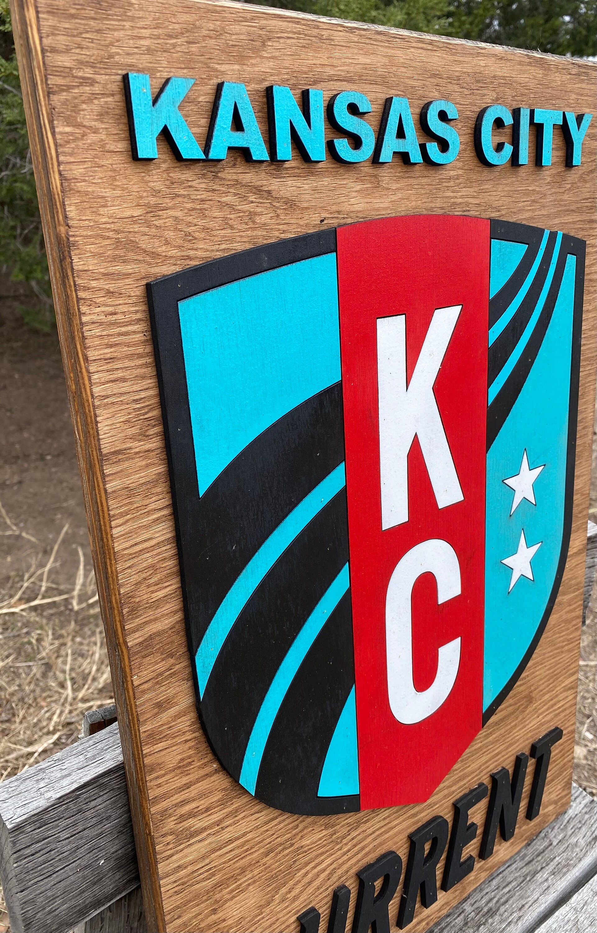 Kansas City Current Oak Soccer Sign - Etsy