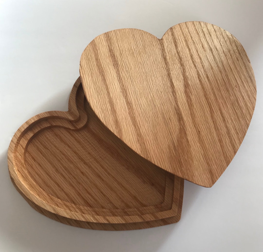 Heart Shaped Box Custom Carved - Etsy