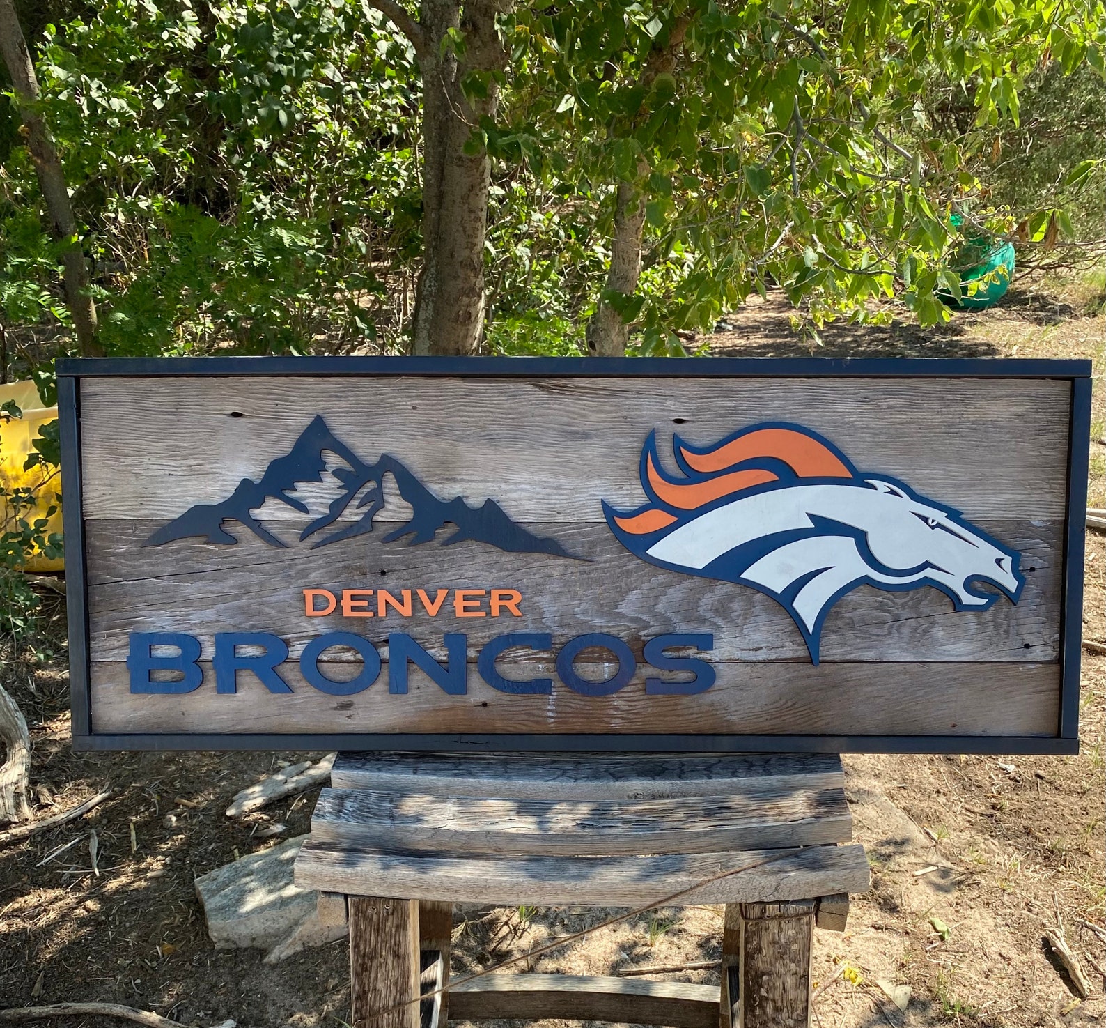 Broncos Barn Wood Sign - Etsy