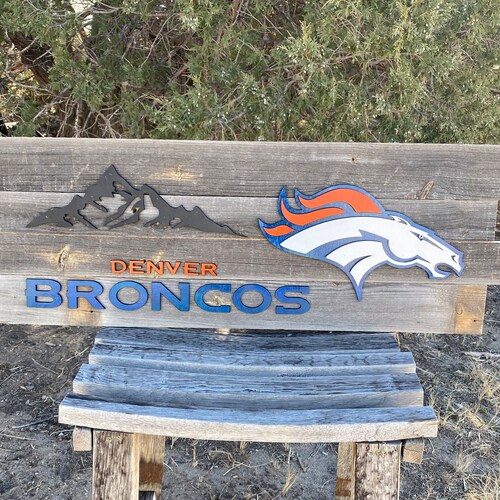 Broncos Barn Wood Sign - Etsy
