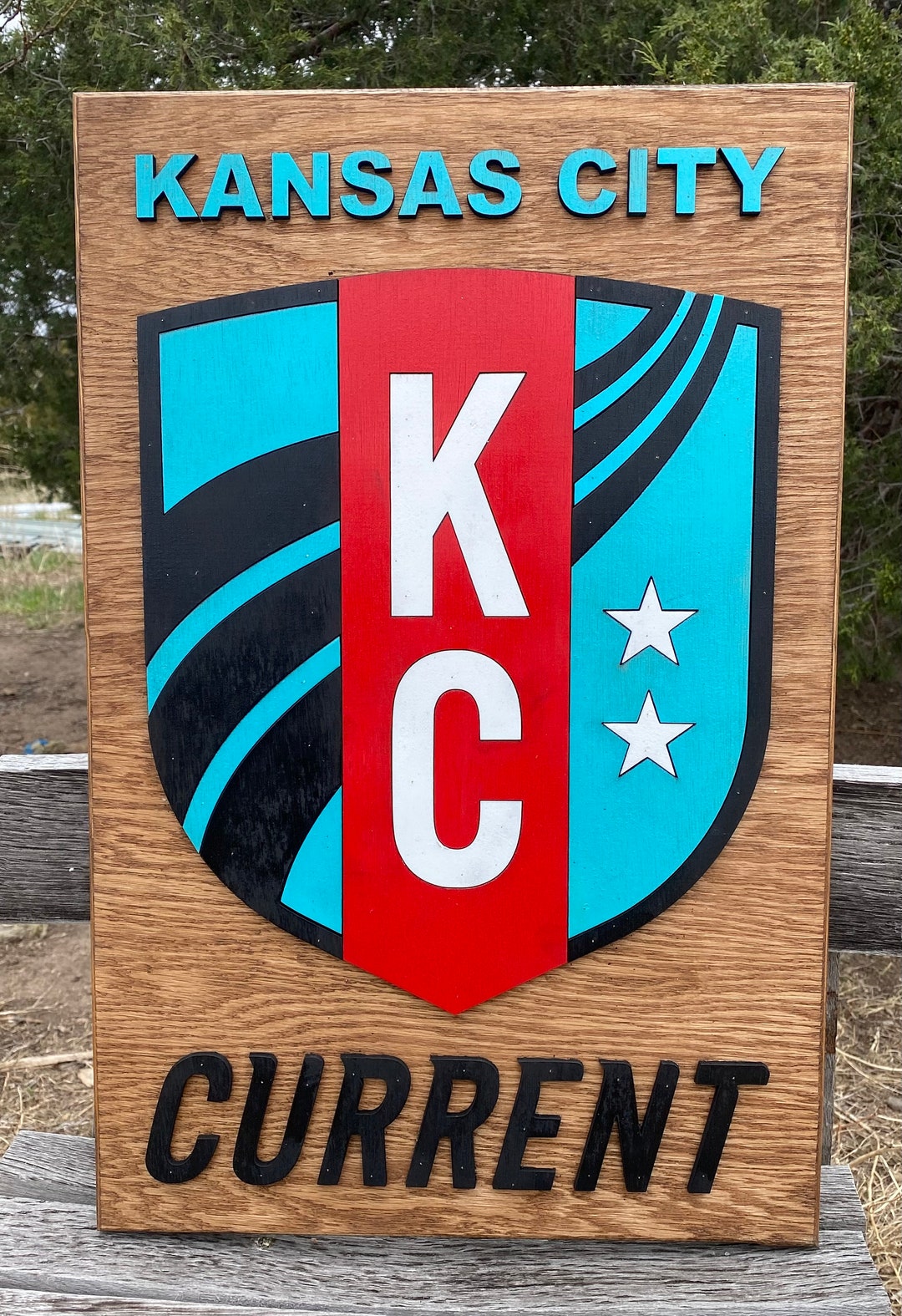 Kansas City Current Oak Soccer Sign - Etsy