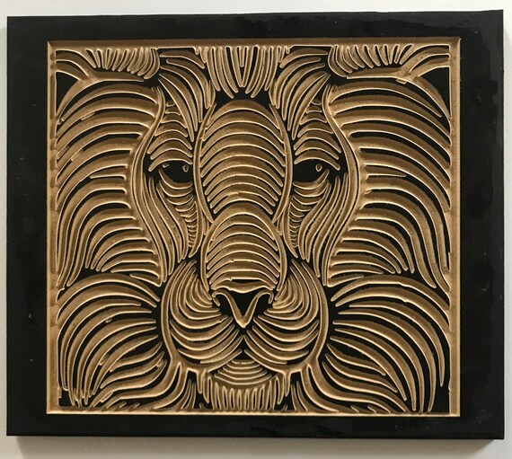 Carved Lion Sign - Etsy
