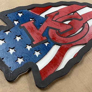 Chiefs Arrowhead Flag Sign - Etsy