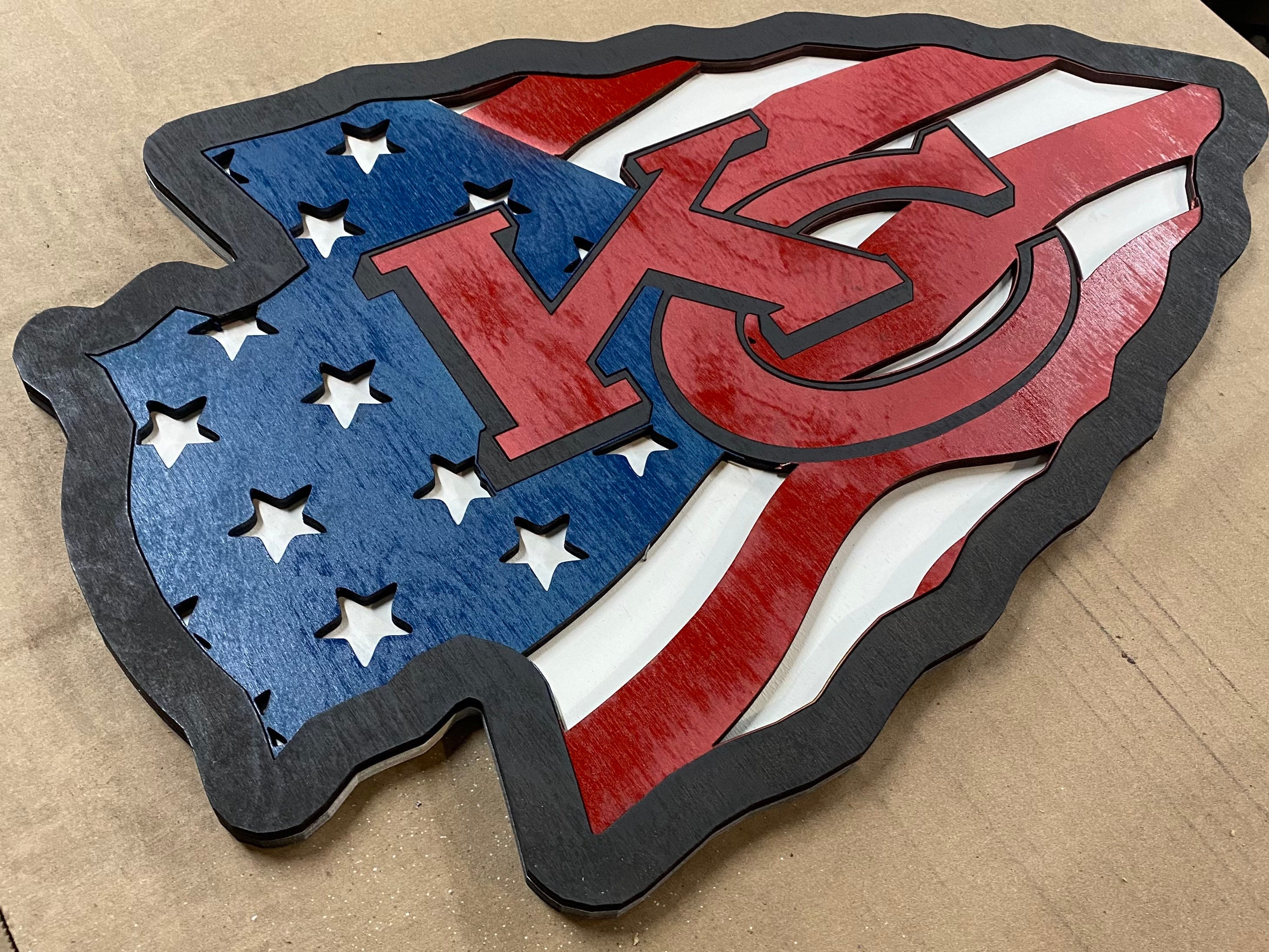 Chiefs Arrowhead Flag Sign - Etsy