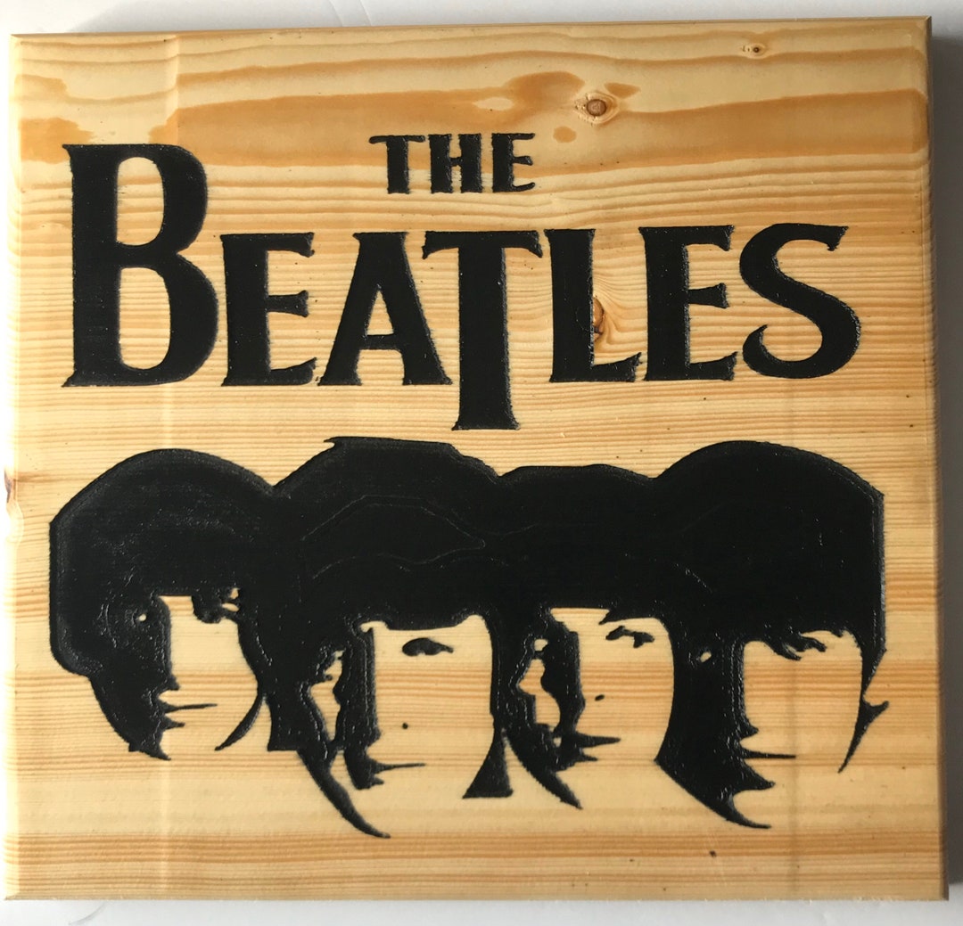 The Beatles Custom Carved Sign - Etsy