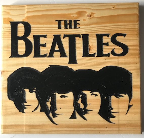The Beatles Custom Carved Sign | Etsy