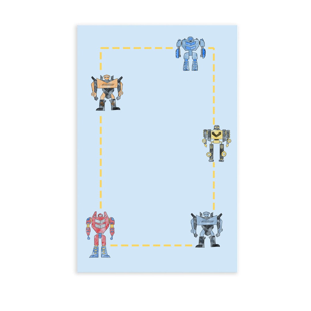 Blank Transformers Notepad Transformers Kids Birthday Gift - Etsy