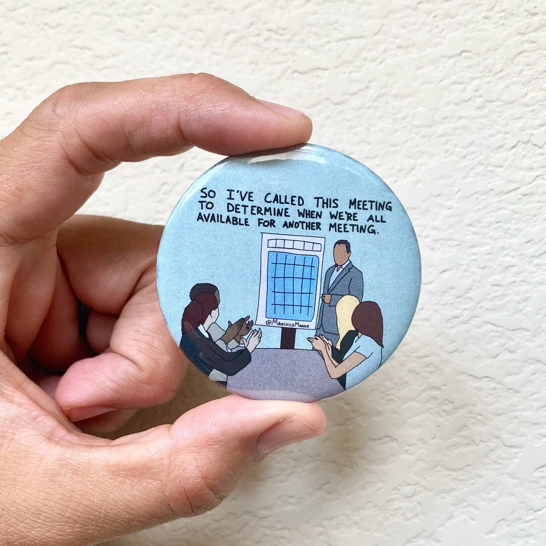 Useless Meeting Button - Etsy