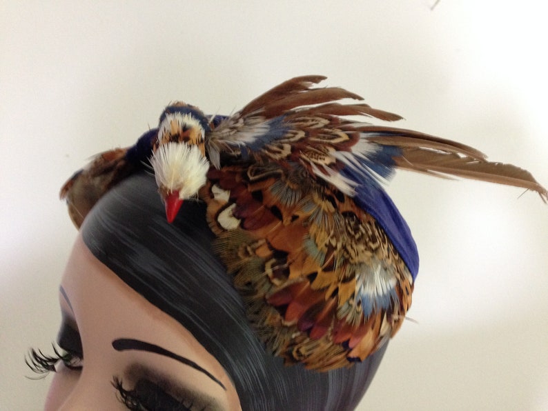 Frank Palma Vintage Lady's Hat With Bird 1940's Era - Etsy