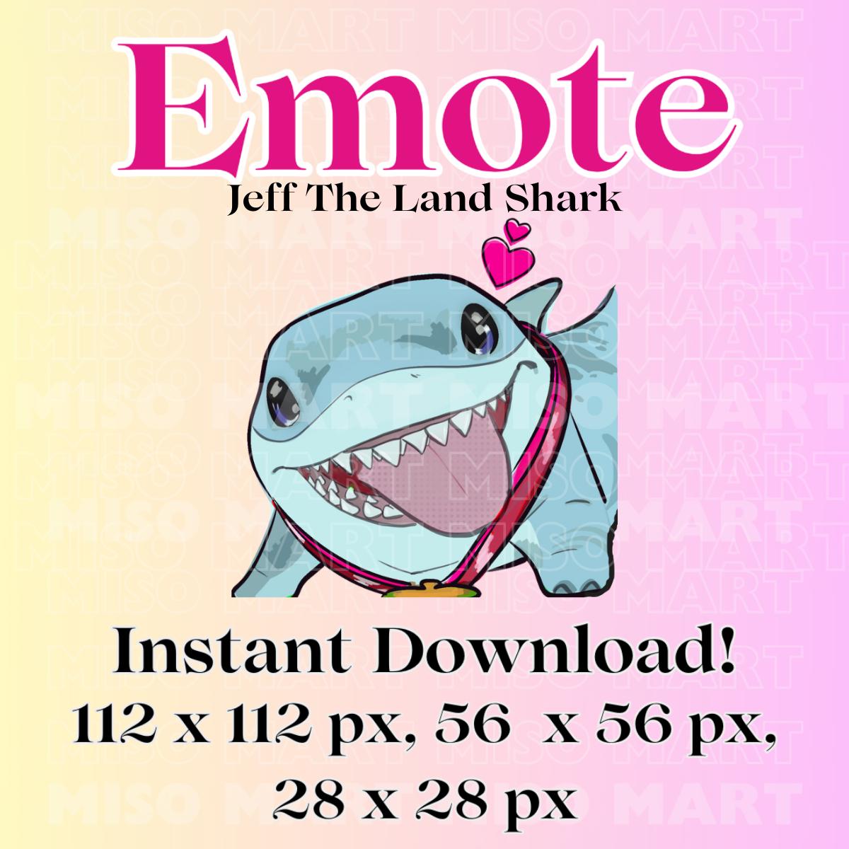 Jeff the Land Shark Emote for Twitch - Etsy