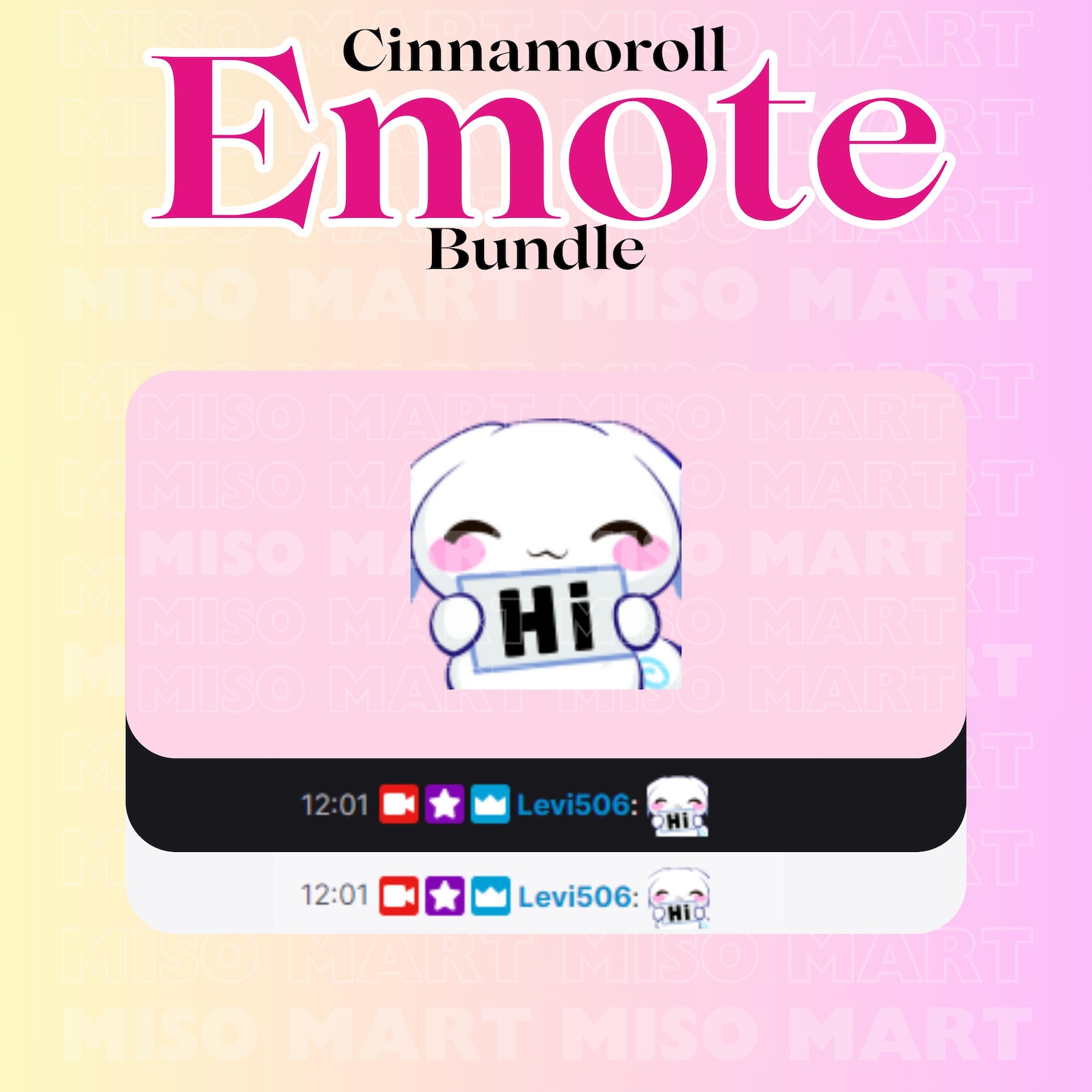 Cute Cinna Emote Bundle! - Etsy