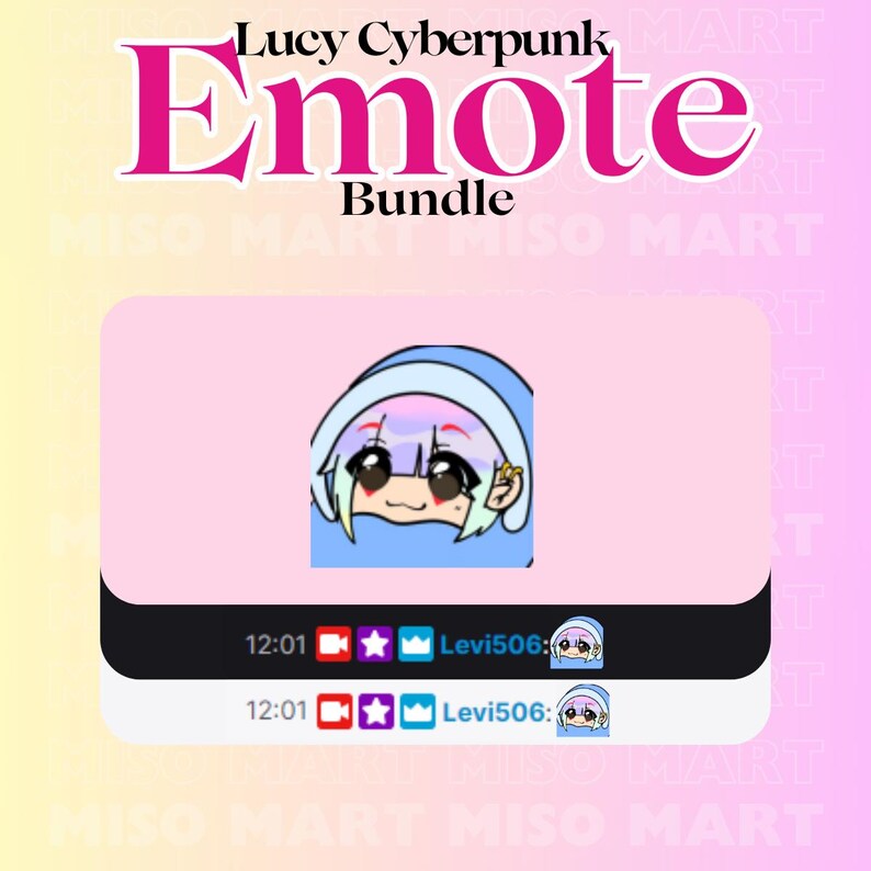 Lucy Cyberpunk Emote Bundle - Etsy