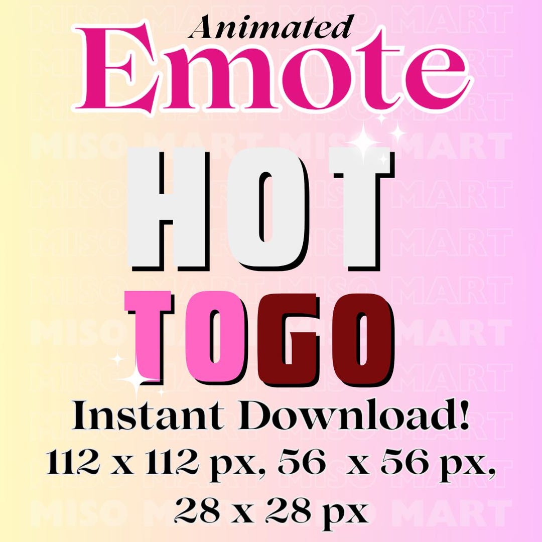 ANIMATED Hot to Go Emote for Twitch! - Etsy