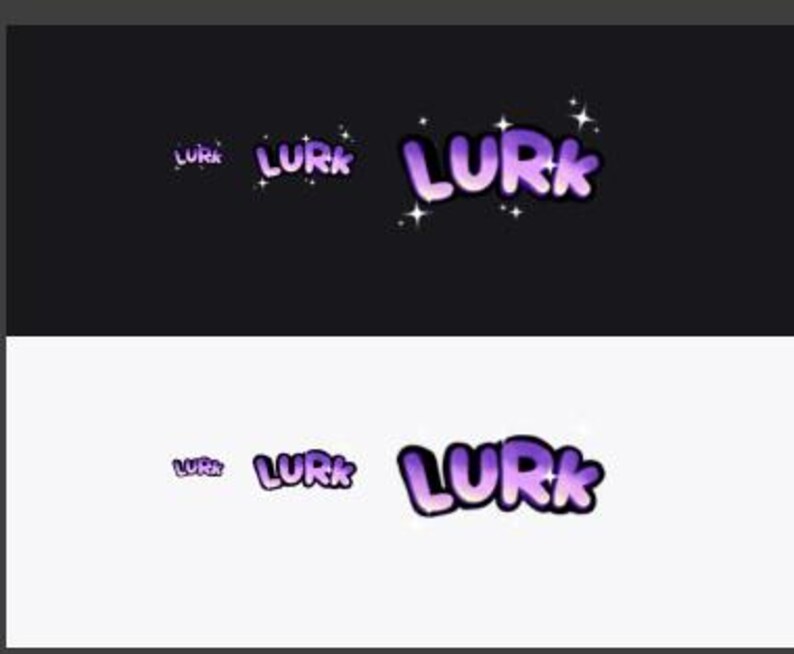 Purple Lurk Emote for Twitch! - Etsy