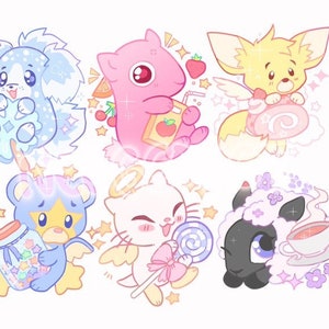 Virtual Pet Petpet Sweetie Stickers (meepit, Feepit, Baabaa, Ona ...