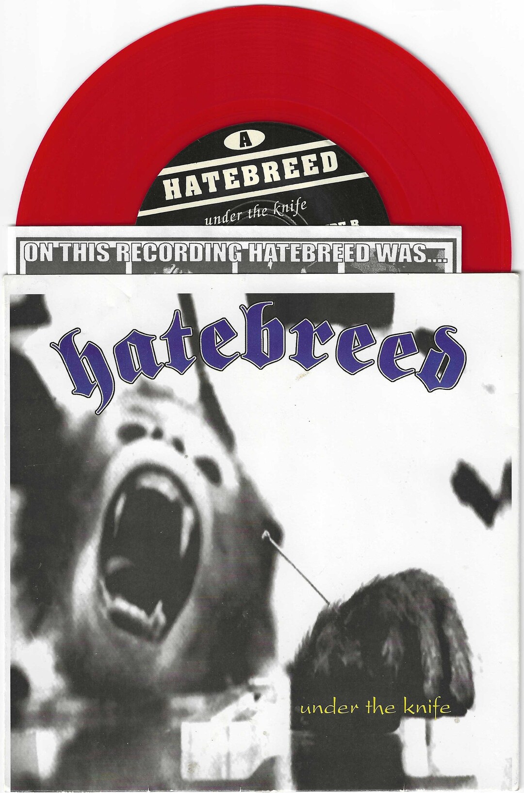 Hatebreed under the Knife 7 NM red Vinyl limited to /300 Copies out of ...