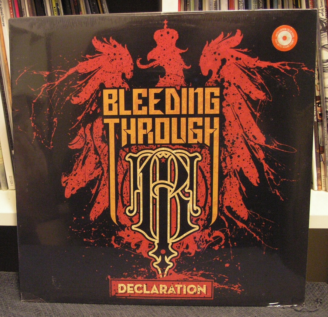 Bleeding Through declaration LP colored Vinyl original Press out of Print - Etsy