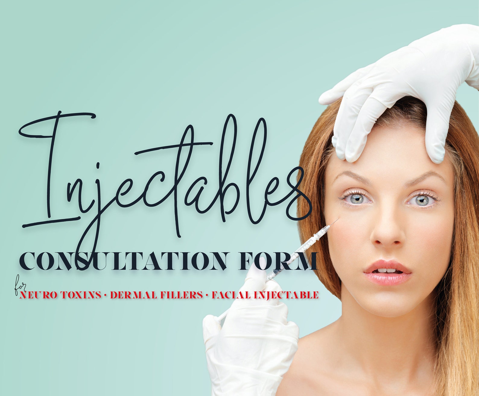Injectables Forms: Botox Dermal Filler Injectables | Etsy