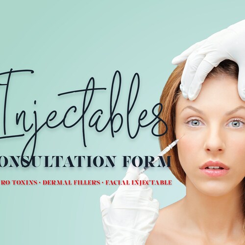Editable Dermal Filler/ Botox/ Botulinum Toxin Consultation - Etsy