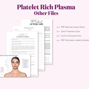 PRP Platelet Rich Plasma Treatment Bundle | Fully Editable | Vampire ...