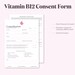 Vitamin B12 Consent Form. B12 Shot Client Intake Form. Fully Editable. Clinic and Salon Forms ...
