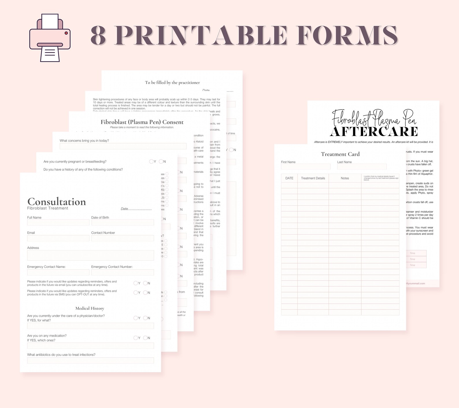 Plasma Pen Consent and Consultation Forms. Fibroblast Patient Consent ...