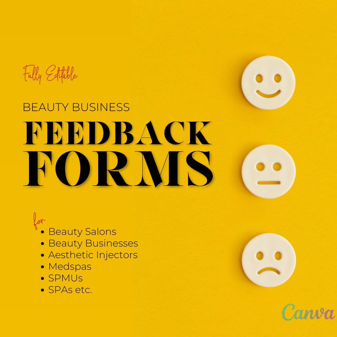 Customisable Feedback Form for Beauty Business. Printable & Editable ...