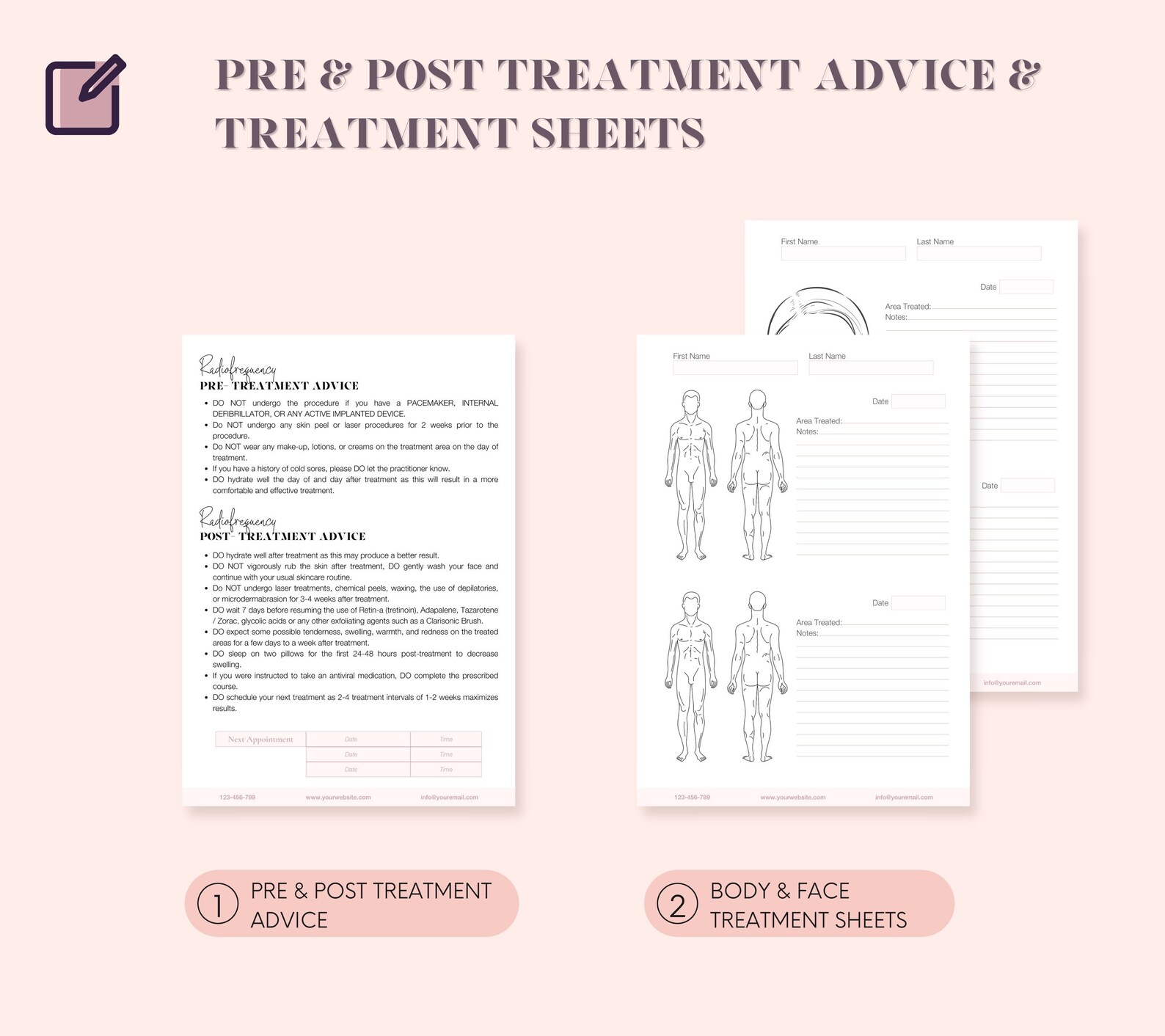 Radio Frequency Consent & Consultation Forms. Client Intake, Consent ...