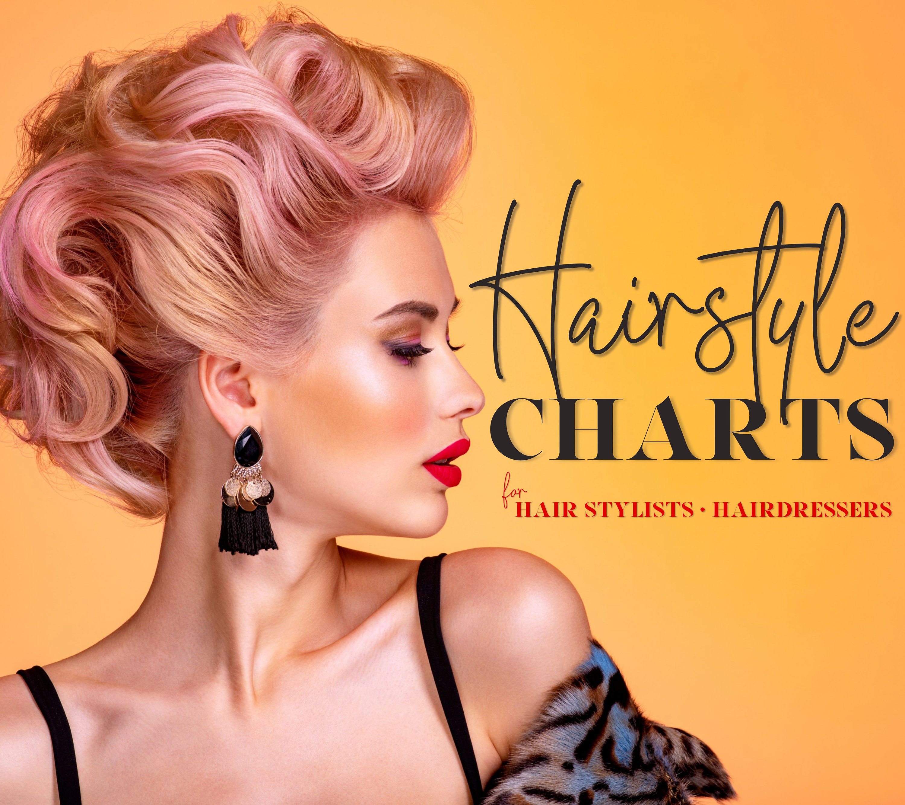 Printable Hairstyle Chart and Head Sheets. Hairdressing Head Sheets ...