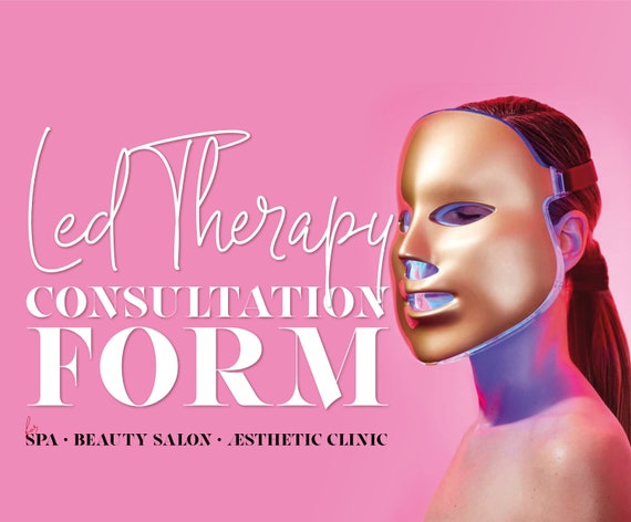 LED Light Therapy Consent Form Fully Editable LED | Etsy