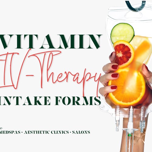 IV Nutrition Therapy Consent and Consultation Forms. Iv Drip - Etsy