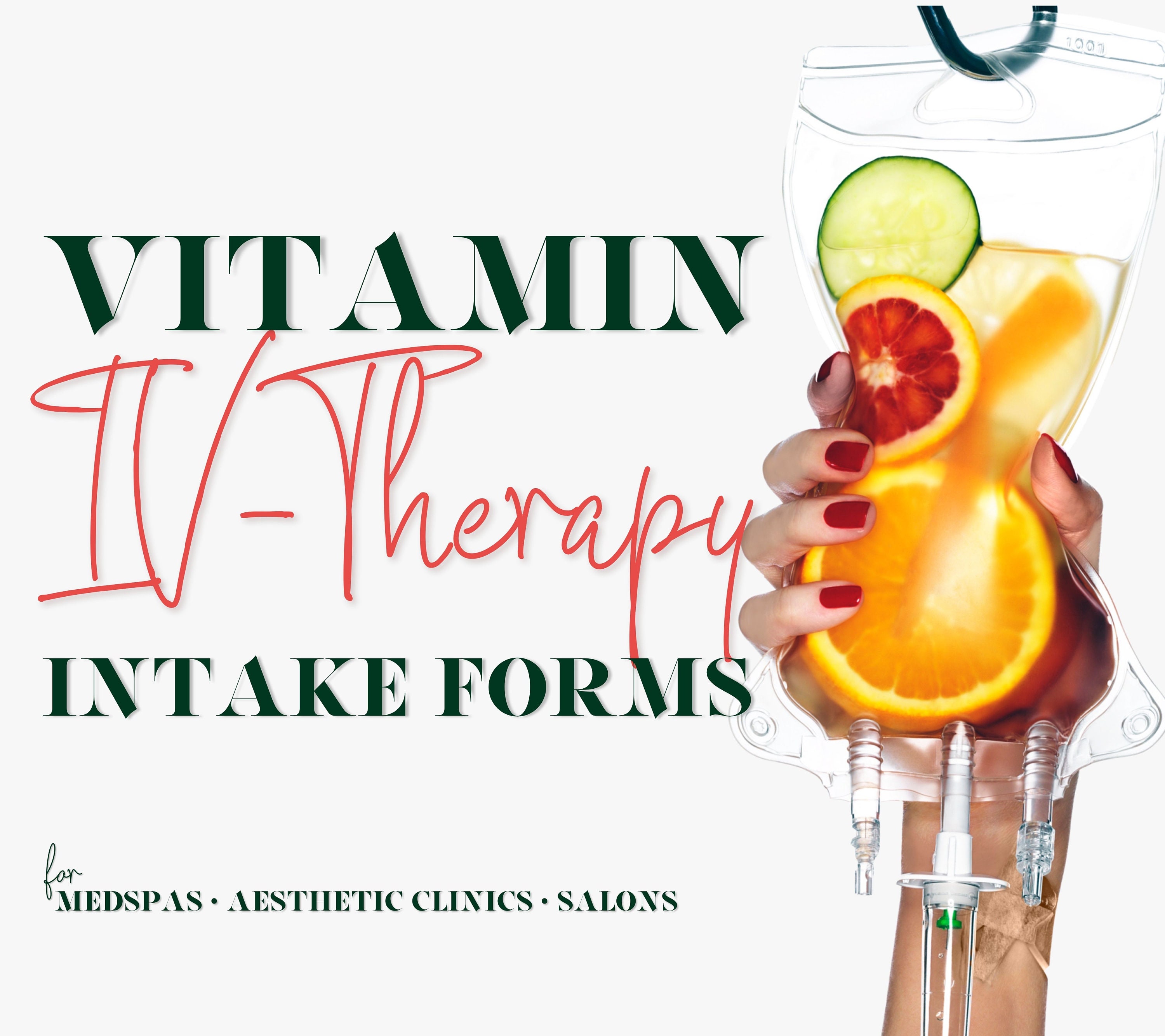 IV Nutrition Therapy Consent and Consultation Forms. Iv Drip Forms ...