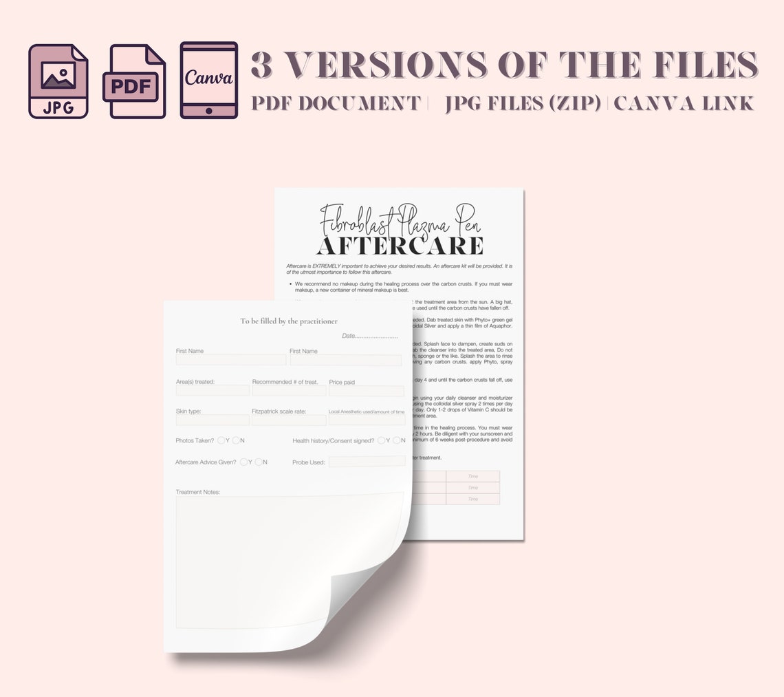 Plasma Pen Consent and Consultation Forms. Fibroblast Patient Consent ...