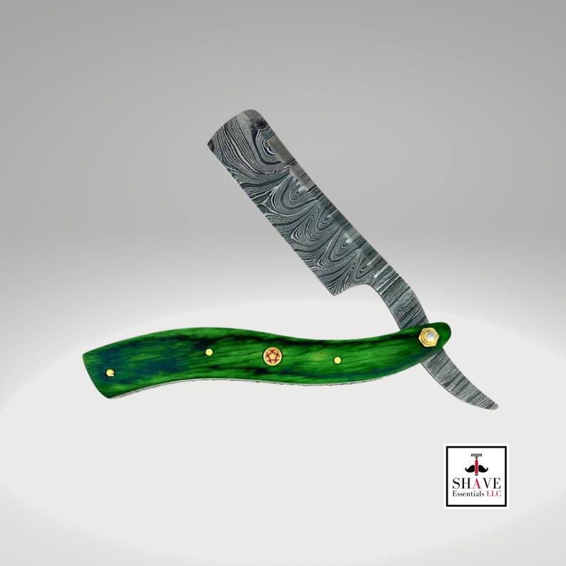 Damascus Steel Straight Razor by Shave Essentials - Etsy