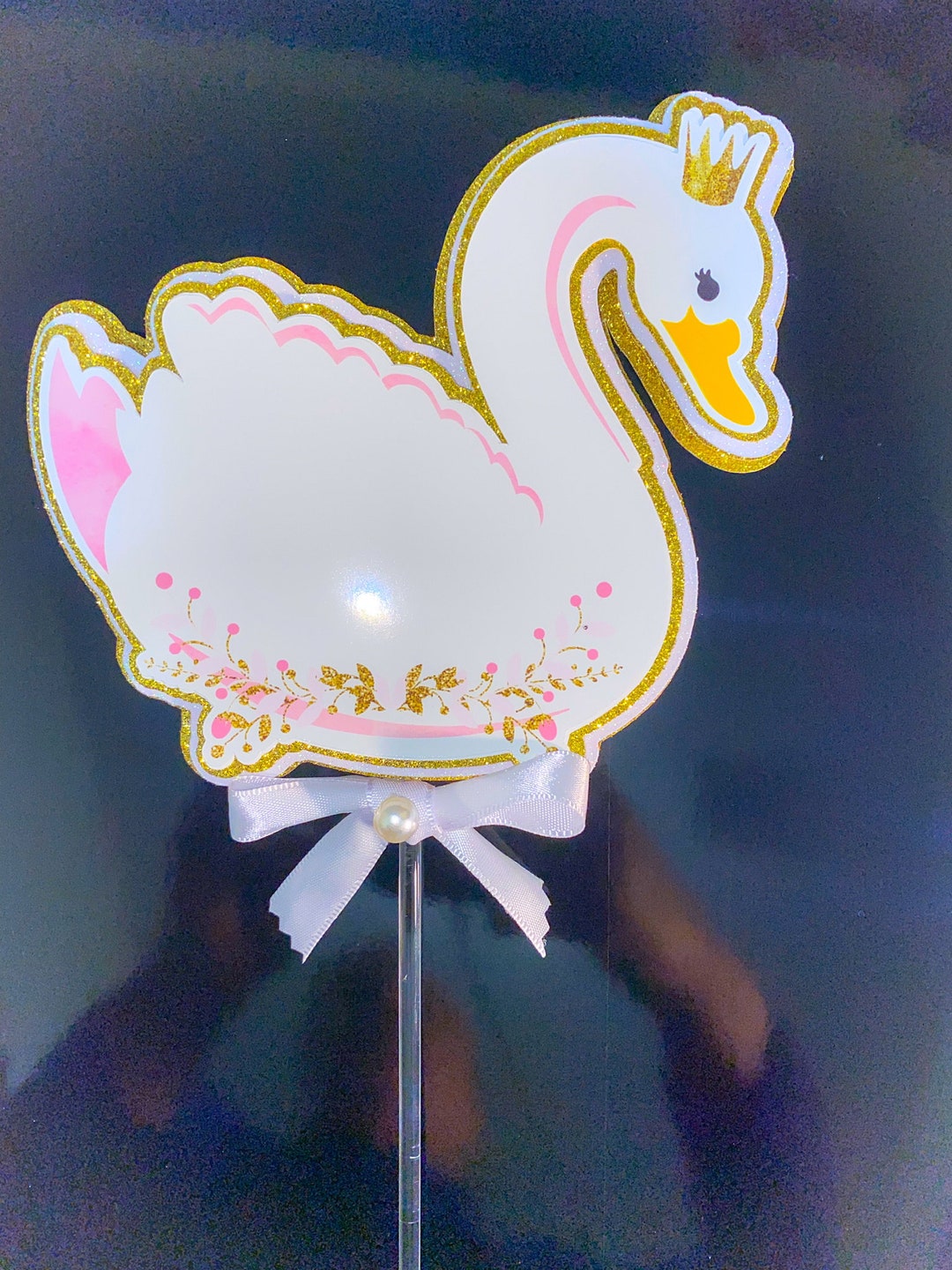 Swan Cake Topper 3D - Etsy