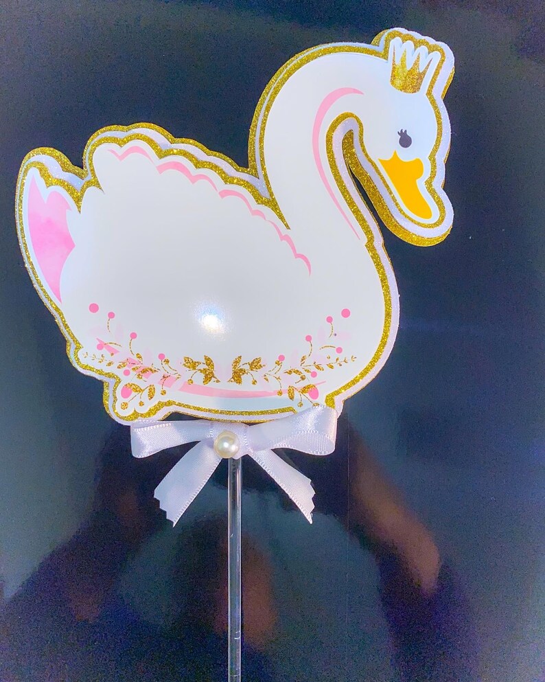 Swan Cake Topper 3D - Etsy