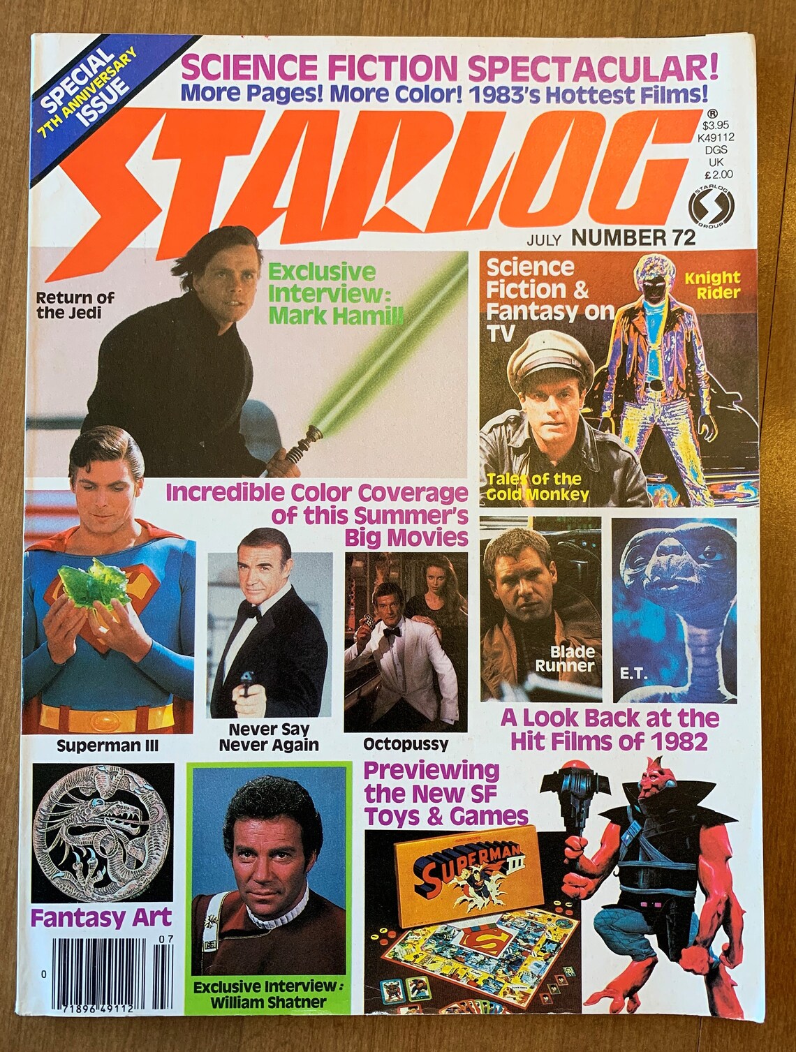 Starlog Magazine 72 July 1983 Seventh Anniversary Special - Etsy