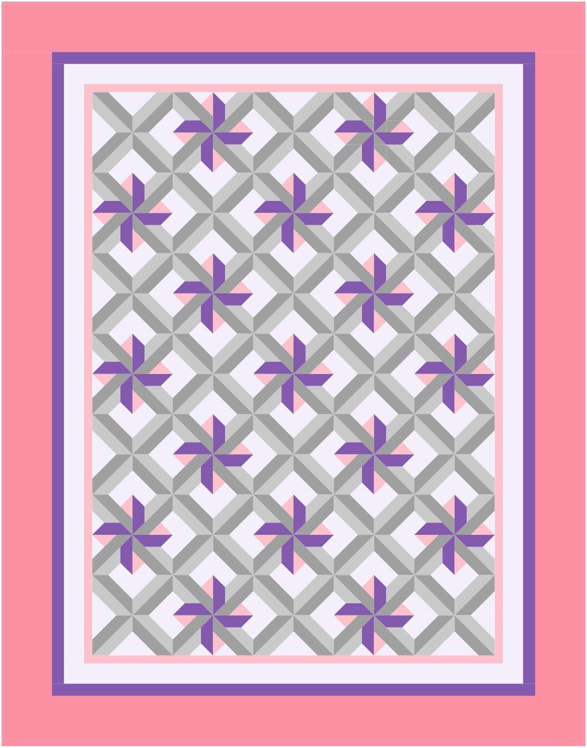 All A-whirl Quilt Pattern in Multiple Sizes - PDF - Etsy