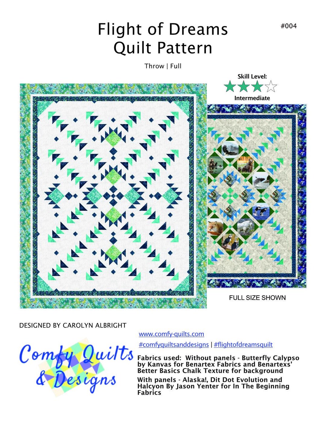 Flight of Dreams Quilt Pattern - Two Sizes - PDF Digital - Etsy